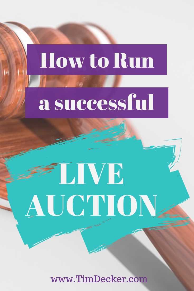 how to run a live auction – Tim Decker | Speed Painter | Blog